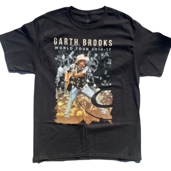 Hanes | Shirts | Garth Brooks World Tour Hanes All Black And Brown ...